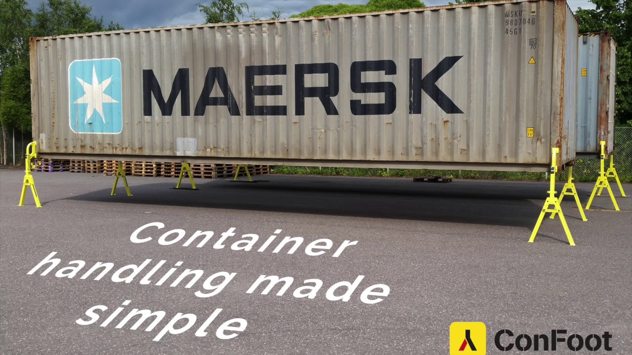 ConFoot Shipping Container Supports Demo Reel - YouTube