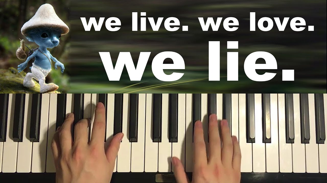 🍄🐱We live We love We lie (Piano Tutorial Lesson) - YouTube