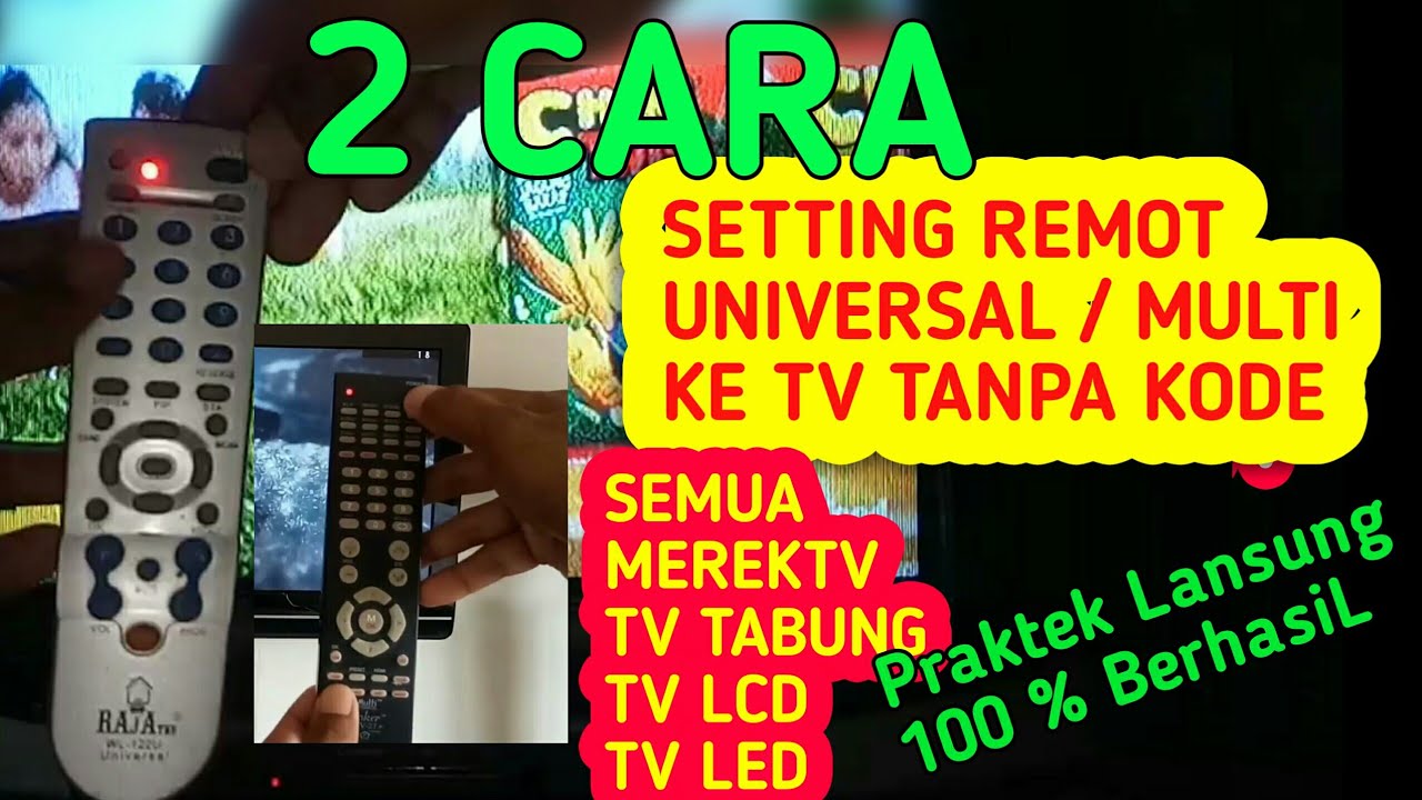 BERHASIL..! CARA SETTING REMOT MULTI TANPA KODE - YouTube