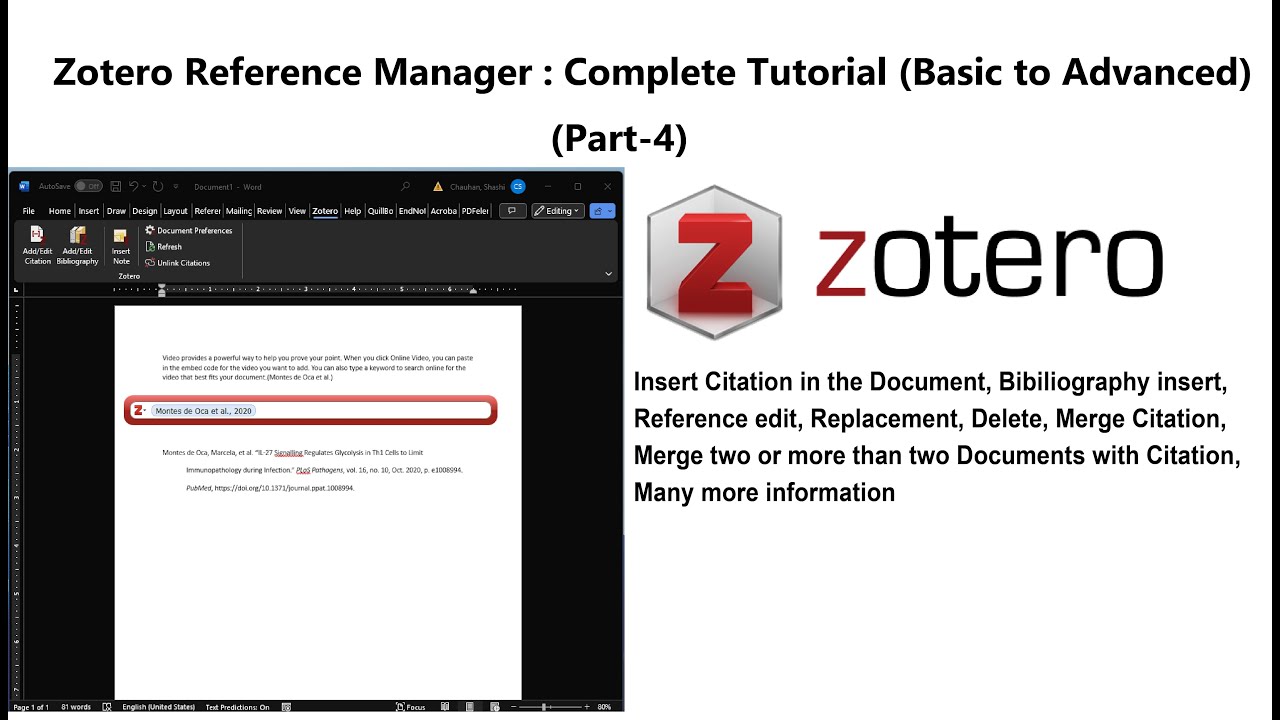 Zotero Reference Manager Complete Tutorial (Basics to Advanced) Part-4 ...