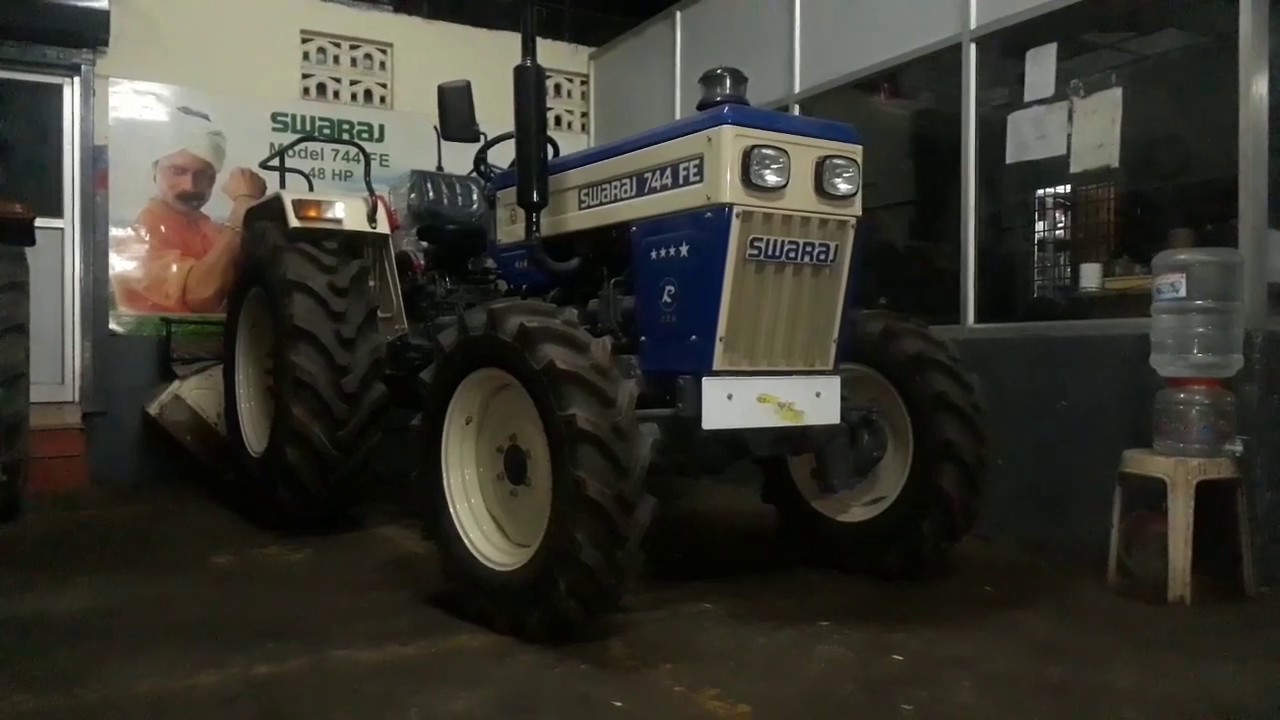 Swaraj 744 FE 4×4 tractor. - YouTube