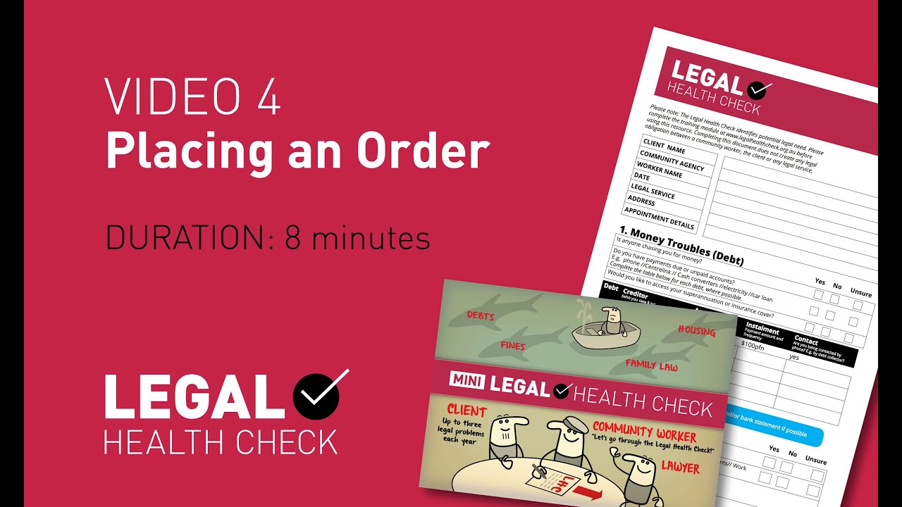 Legal Health Check - Video 4 - Placing an Order - YouTube