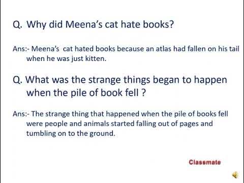 class 3 I English I The Girl who hated Books I Questions answers I ...