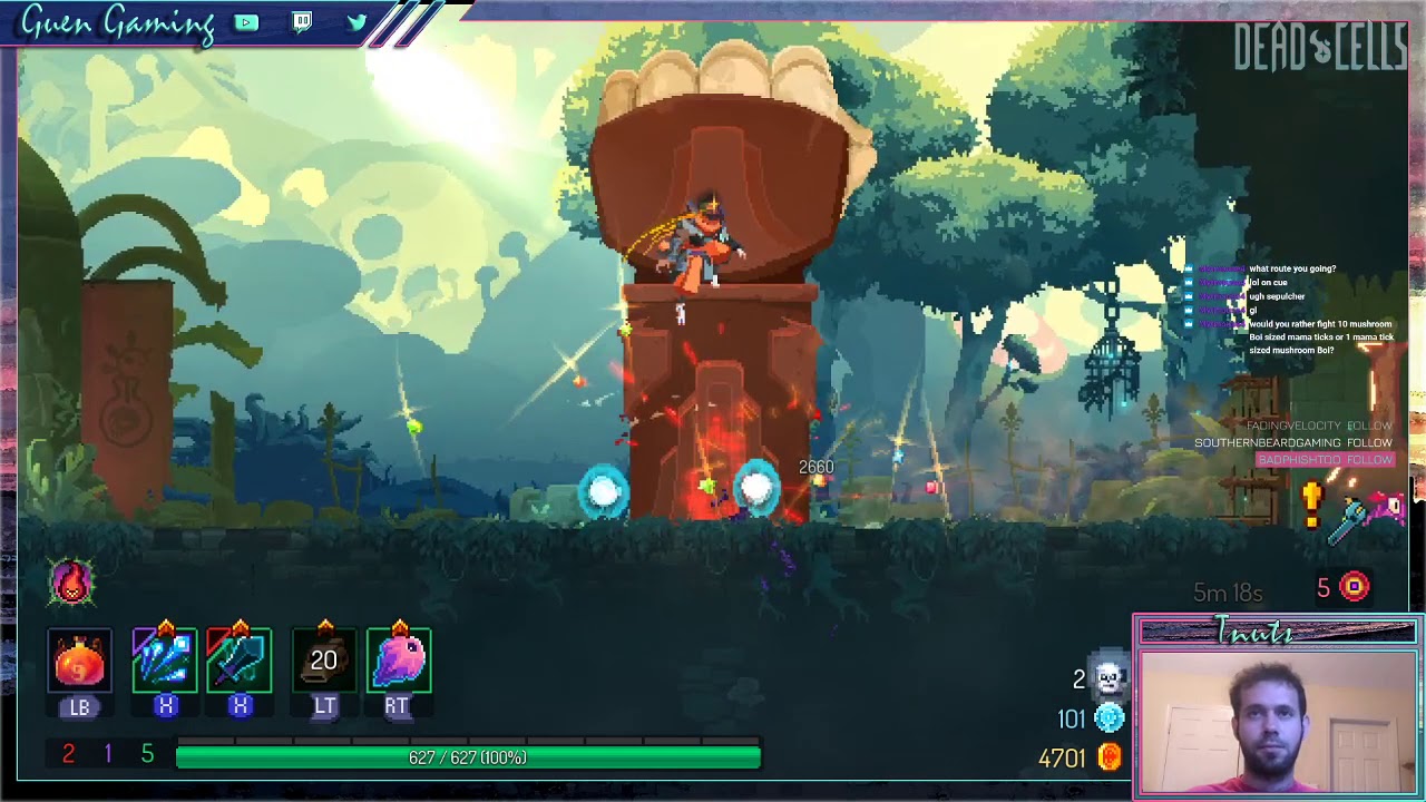 Dead Cells 1.9--Broadsword/Ice Shards Showcase Run - YouTube