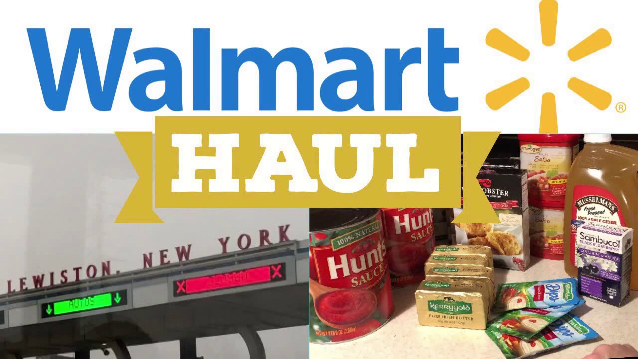 Walmart Haul ~ Cross Border ~ Journey to the USA - YouTube