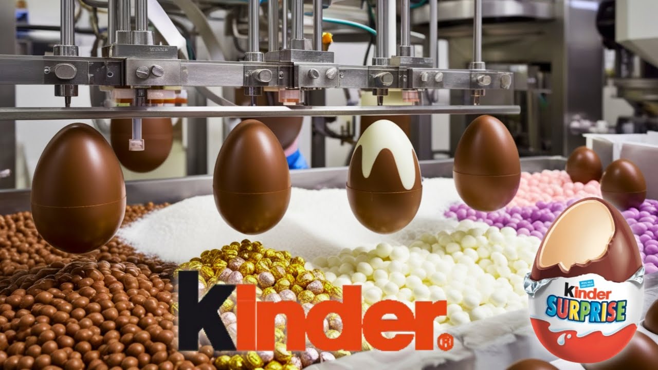 How MILLIONS of Kinder Surprise Eggs Are Manufactured in Factories ...