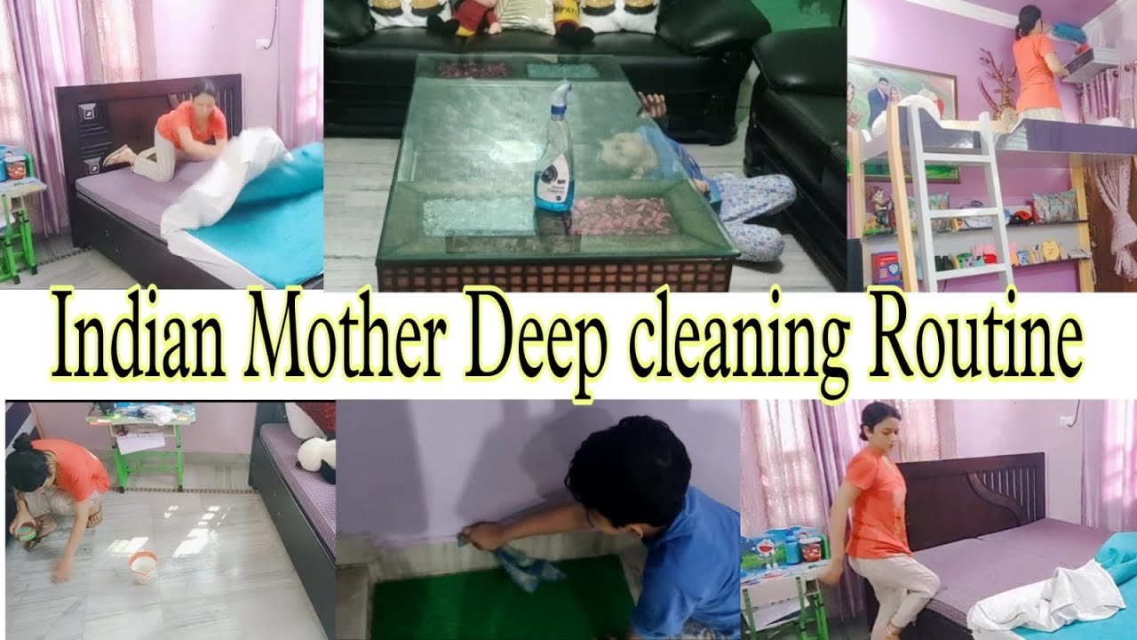 INDIAN MOTHER DEEP CLEANING ROUTINE 2021 || INDIAN MOTHER HOUSE DEEP ...