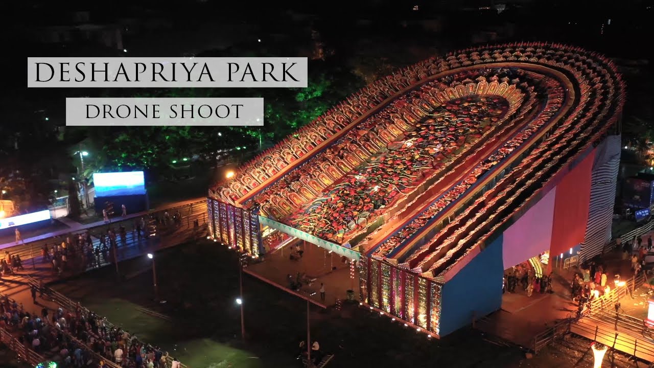 Deshapriya Park 2019 | Durga Puja | Drone View | Rajarshi Das ...
