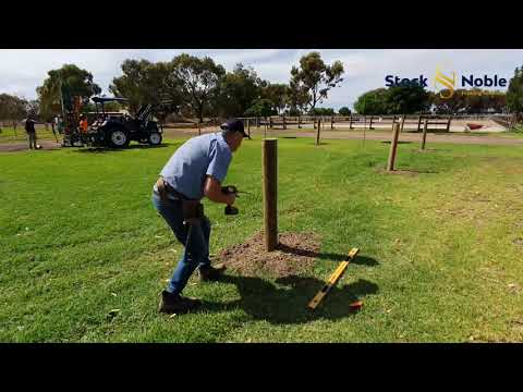 How to Install Border Line sighter wire for horses - YouTube