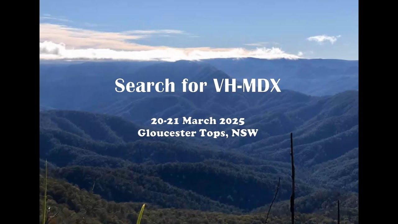 Search for VH-MDX at Gloucester Tops - March 2025 - YouTube
