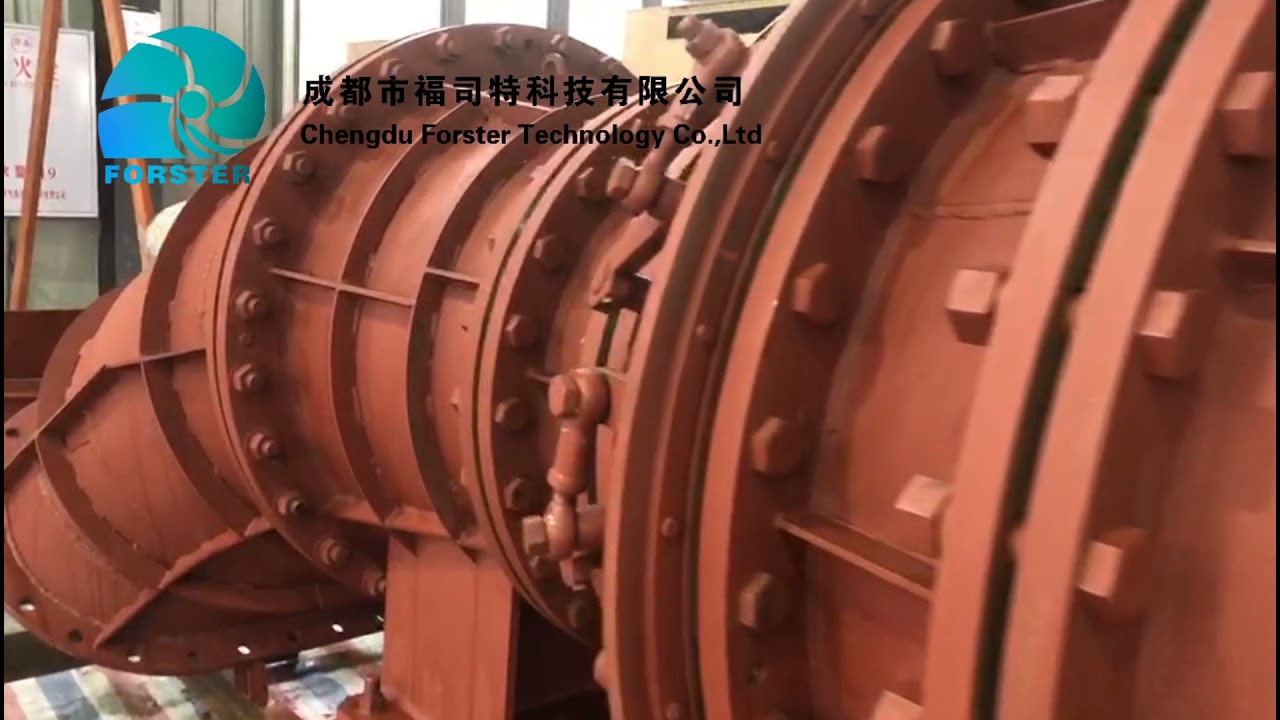 70KW Bulb Turbular Hydro Turbine Generator For Low Head Small ...