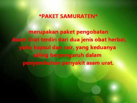 Atasi Asam Urat dengan paket Samuraten - YouTube