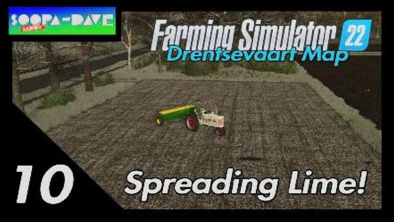 Farming Simulator 22 Spreading Lime - YouTube