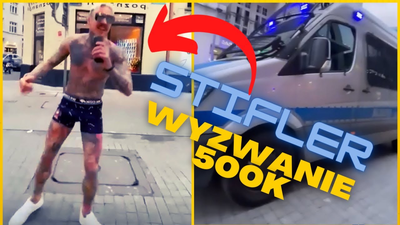 STIFLER | ROBI WYZWANIE NA 500k IDZIE W SAMYCH MAJTKACH PRZEZ MIASTO ...