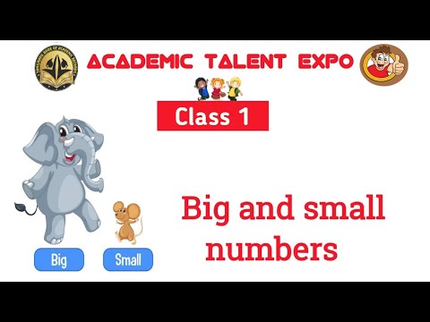 Class - 1, Big and small numbers - YouTube