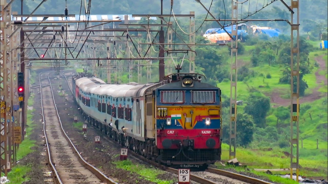 (2 In 1) Indrayani Express & Deccan Express Starts Ascending Mighty ...