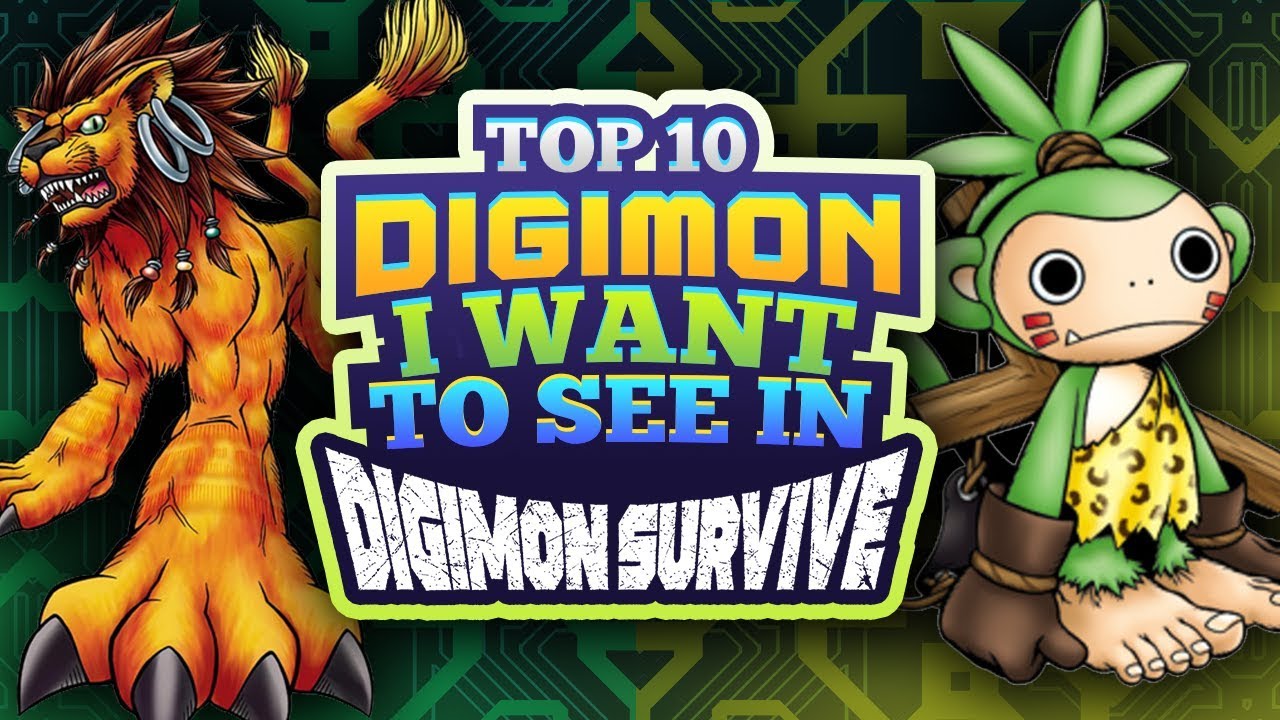 Top 10 Digimon I Want To See In Digimon Survive Digimon Top 10 Youtube
