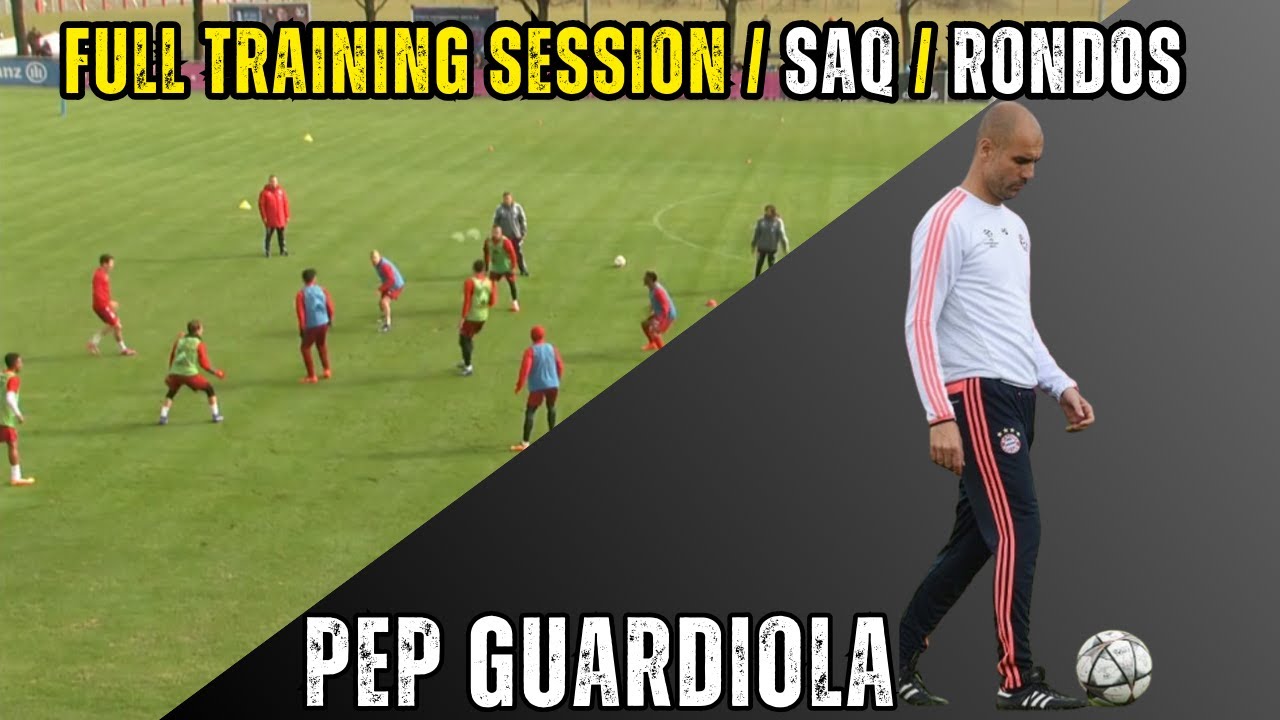 🎯Pep Guardiola / Full Training Session / SAQ / Rondos - YouTube