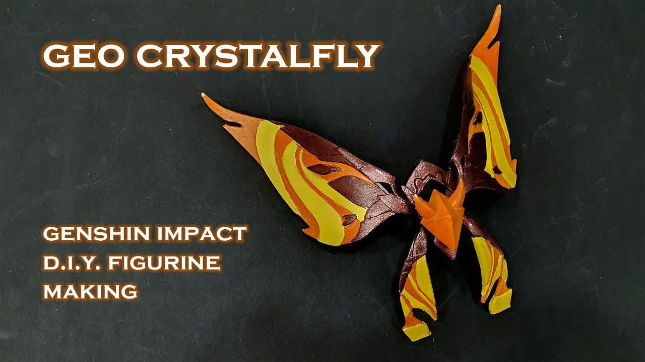 How I Made GEO Crystalfly Miniature At Home -- Genshin Impact - YouTube