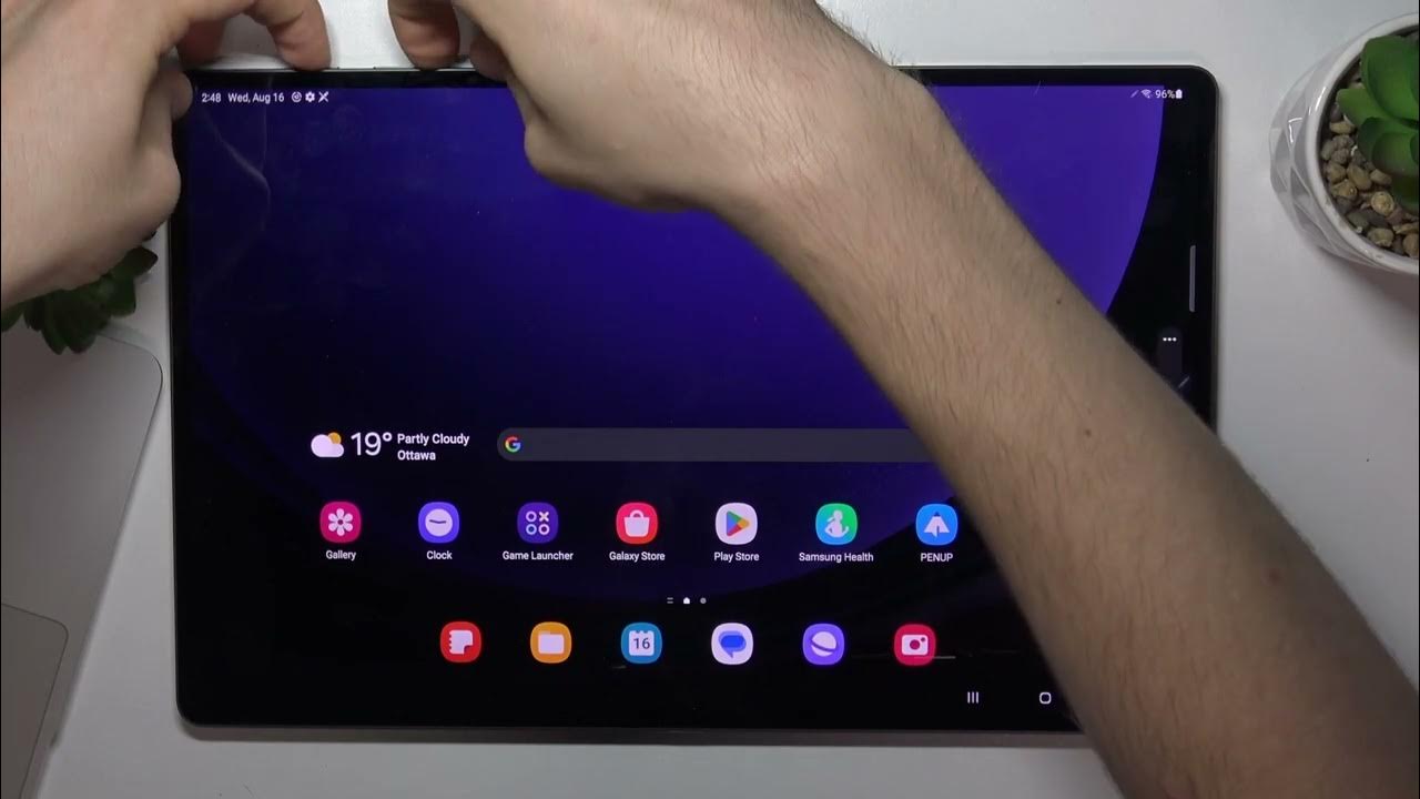 How to Fix Not Responding Screen on SAMSUNG Galaxy Tab S9 Ultra - Force Restart - YouTube