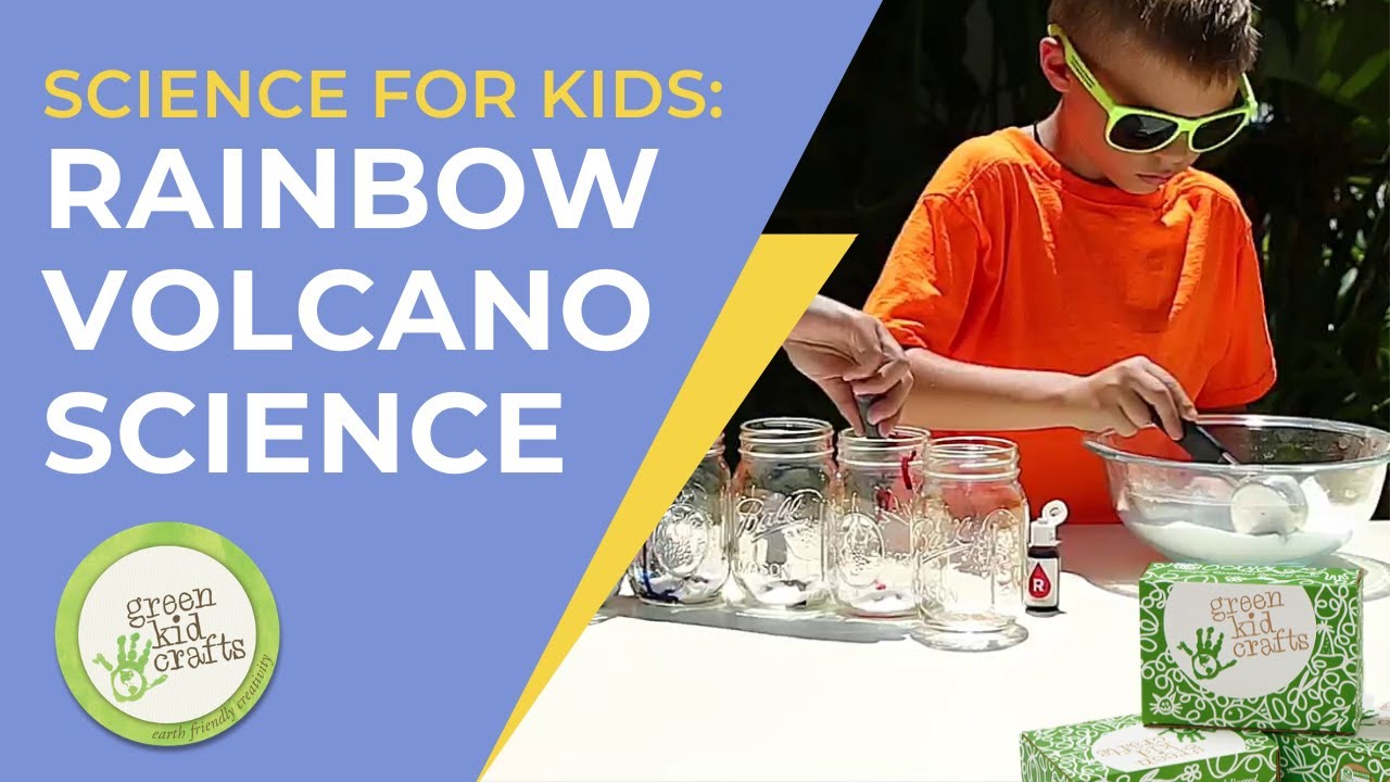 Science for Kids! Rainbow Volcano Science - YouTube