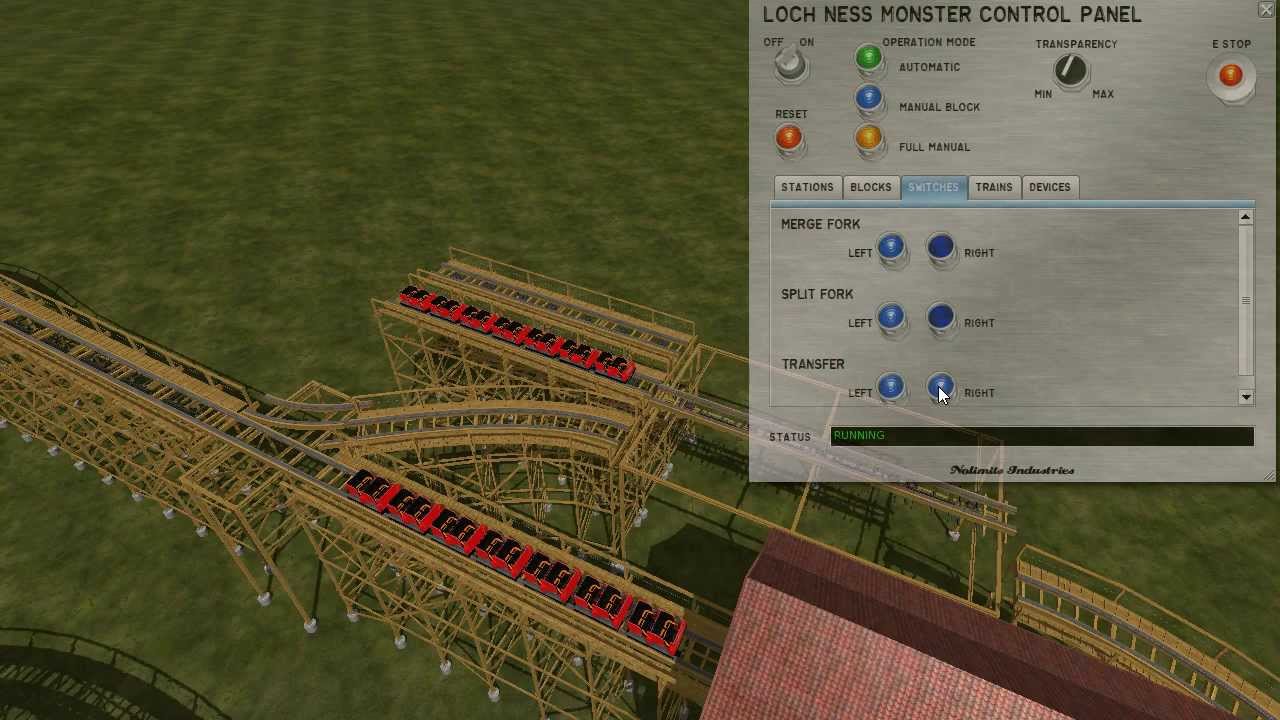 NoLimits 2 transfer track examples - YouTube