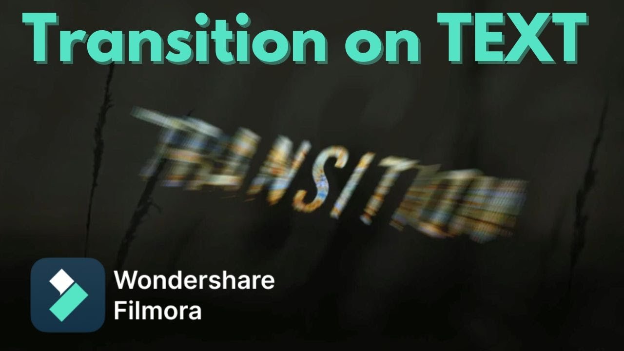 5 Best Cinematic Transition for Text in Filmora - YouTube