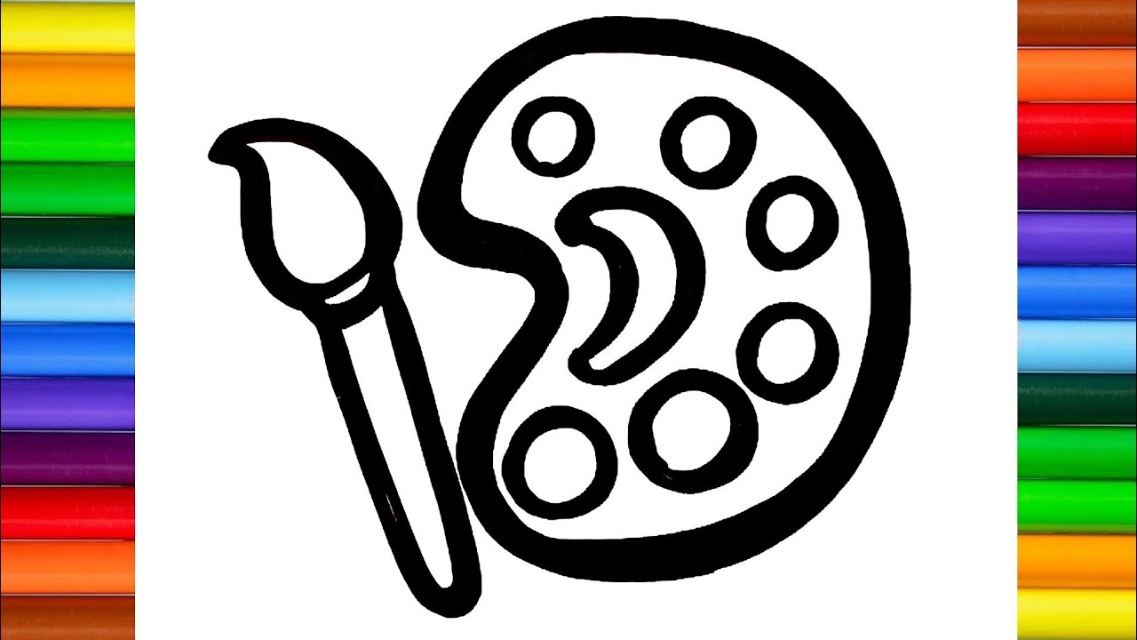 Artist Palette Kit Drawing, Painting and Colouring for kid's, Toddlers ...