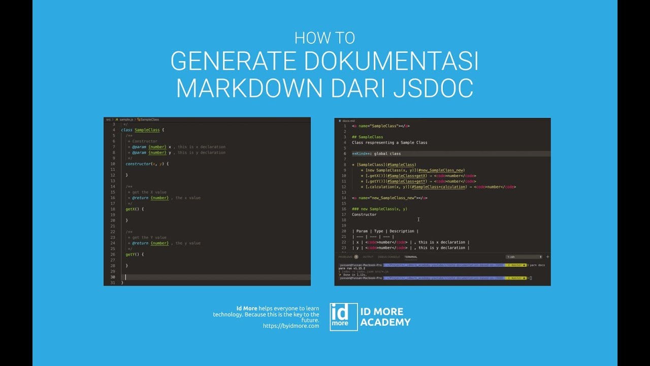 Generate Dokumentasi Markdown dari JSDoc - Bonus Dokumentasi Web ...