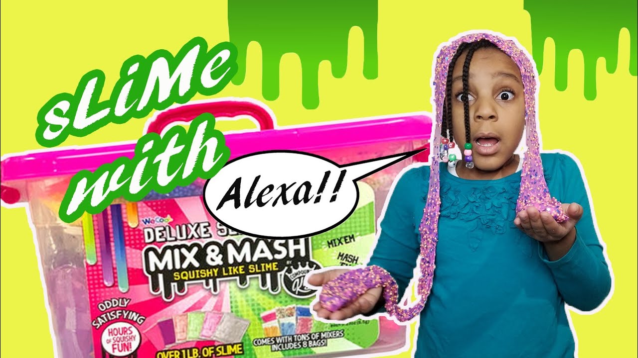Kiki slime challenge with Alexa - YouTube
