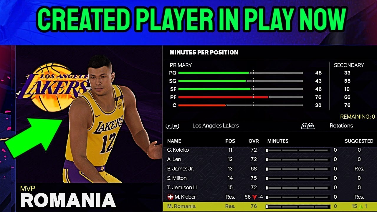How to play with Created Player in PLAY NOW Mode in NBA 2k25 - YouTube
