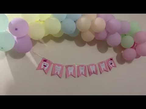 DIY Tooth Celebration Banner With Written Measurements | Banner Measurements For Photoshoot.