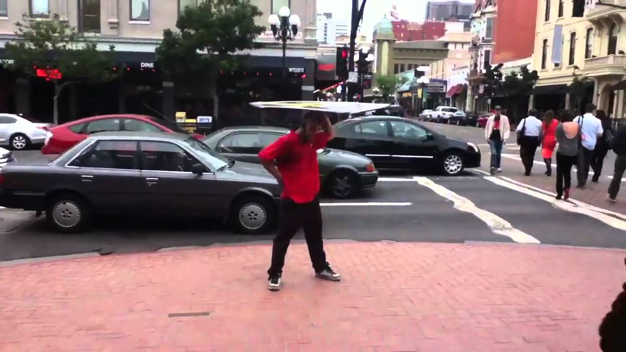 Teddy Hale The Sign Spinning Guy - YouTube