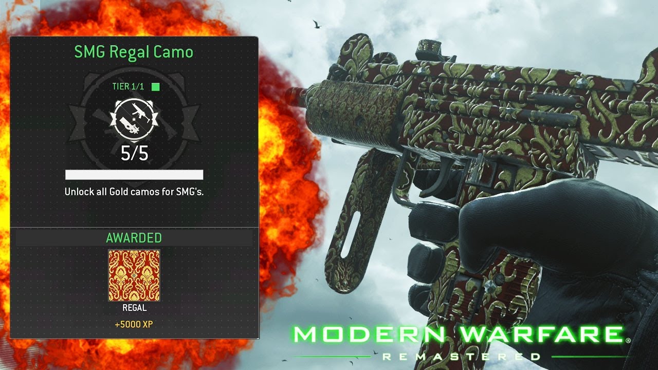 THE BEST WAY TO EARN REGAL CAMO IN MODERN WARFARE REMASTERED! | 83 GUN ...
