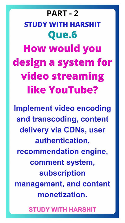 Part 2 System Design Interview Question And Answer / Question 6 with Sample Answer - YouTube
