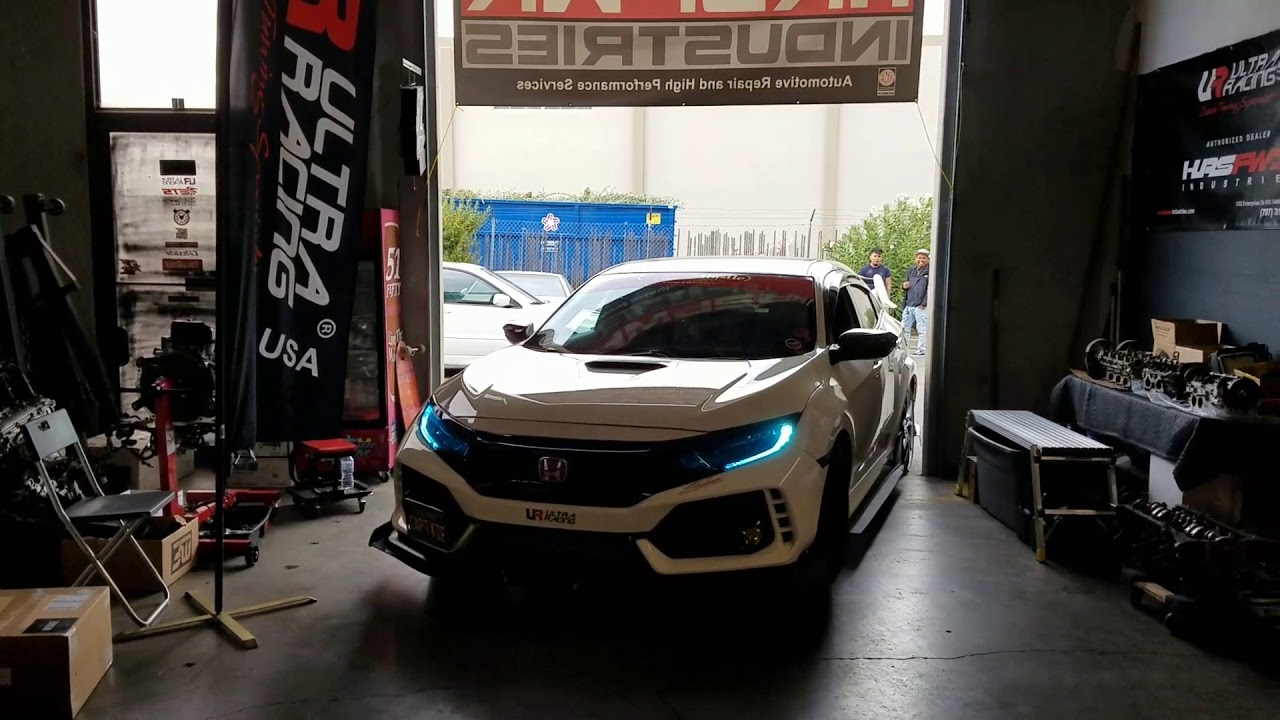 Ultra Racing USA Honda Civic FK8 Type R Full Chassis Bracing - YouTube