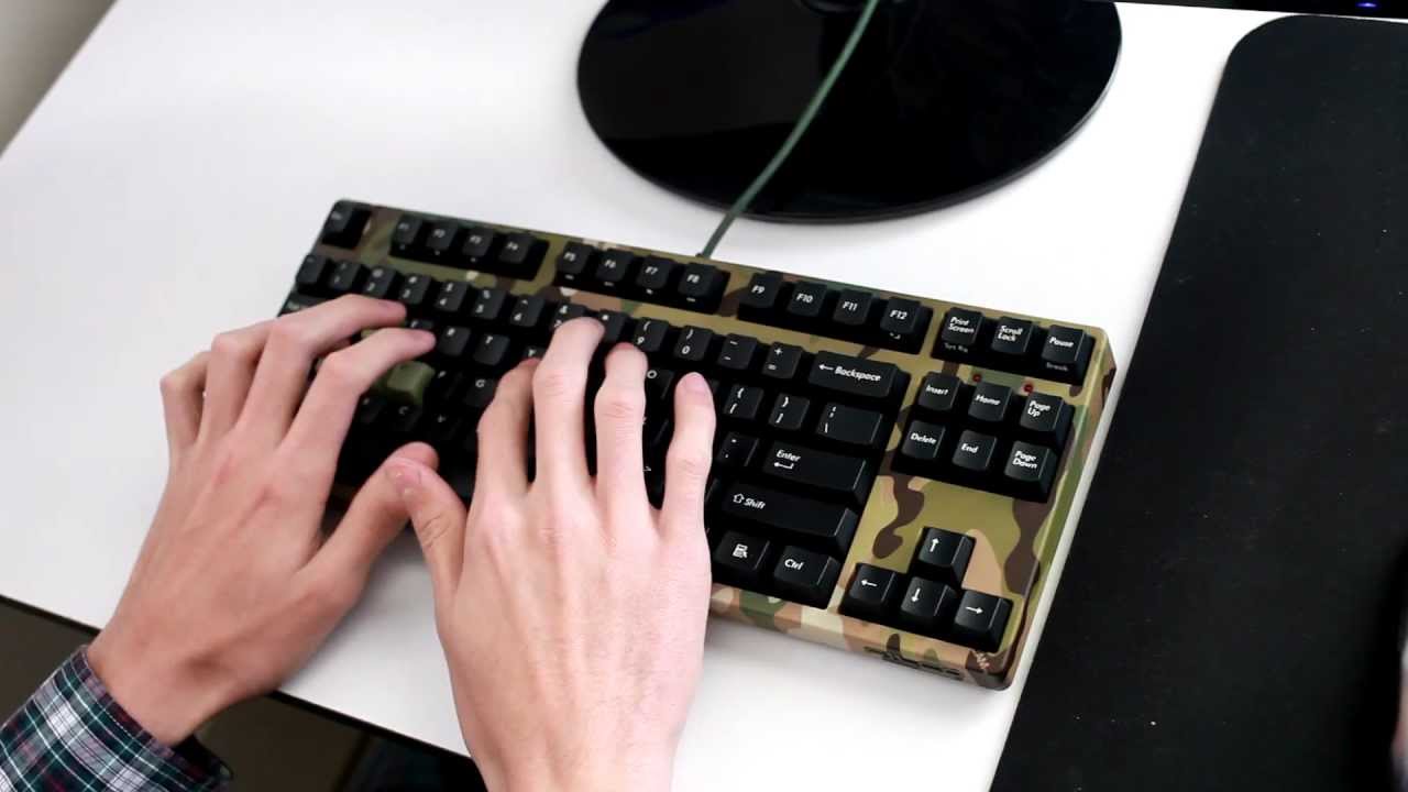 Typing On My Filco Majestouch 2 Camouflage Tenkeyless Mechanical ...
