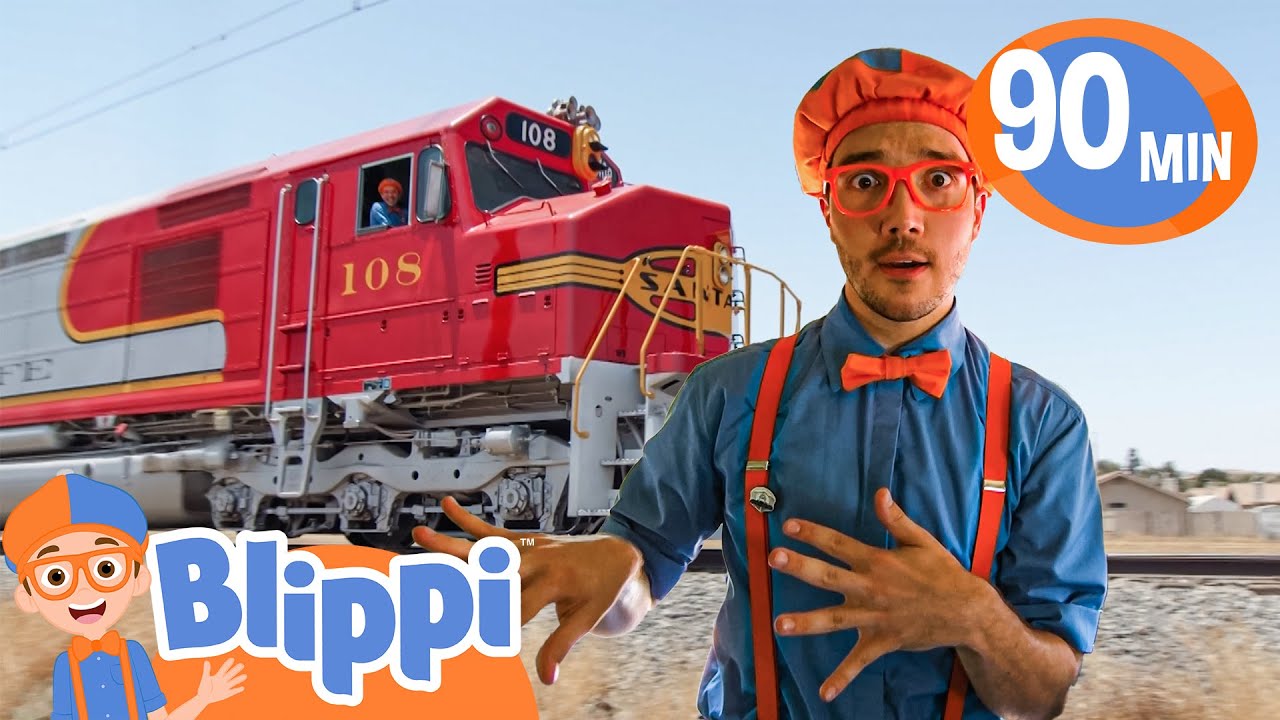 SoCal Trains | Classic Blippi Adventures | Vehicle Videos for Kids ...