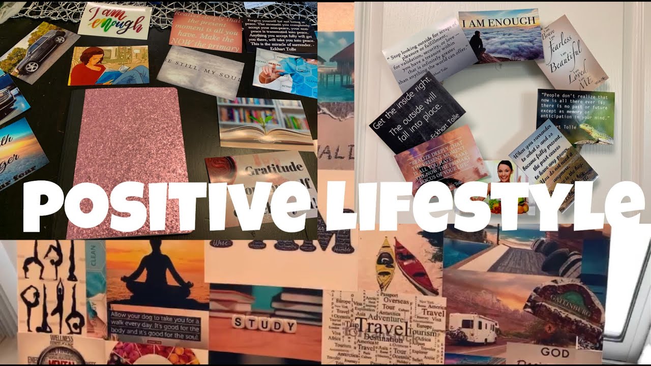Vision Board | Positive lifestyle | DIY | Eckhart Tolle | Dealing with ...