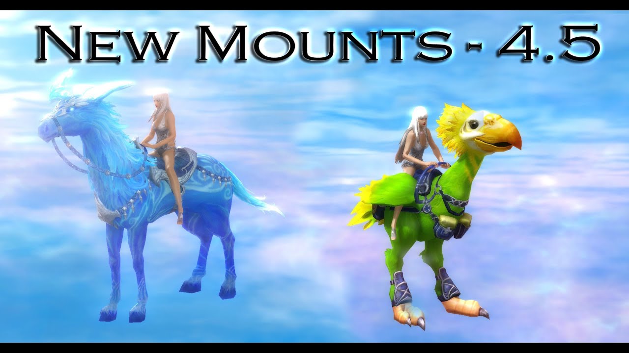 Aion 4.5 - New Mounts - YouTube
