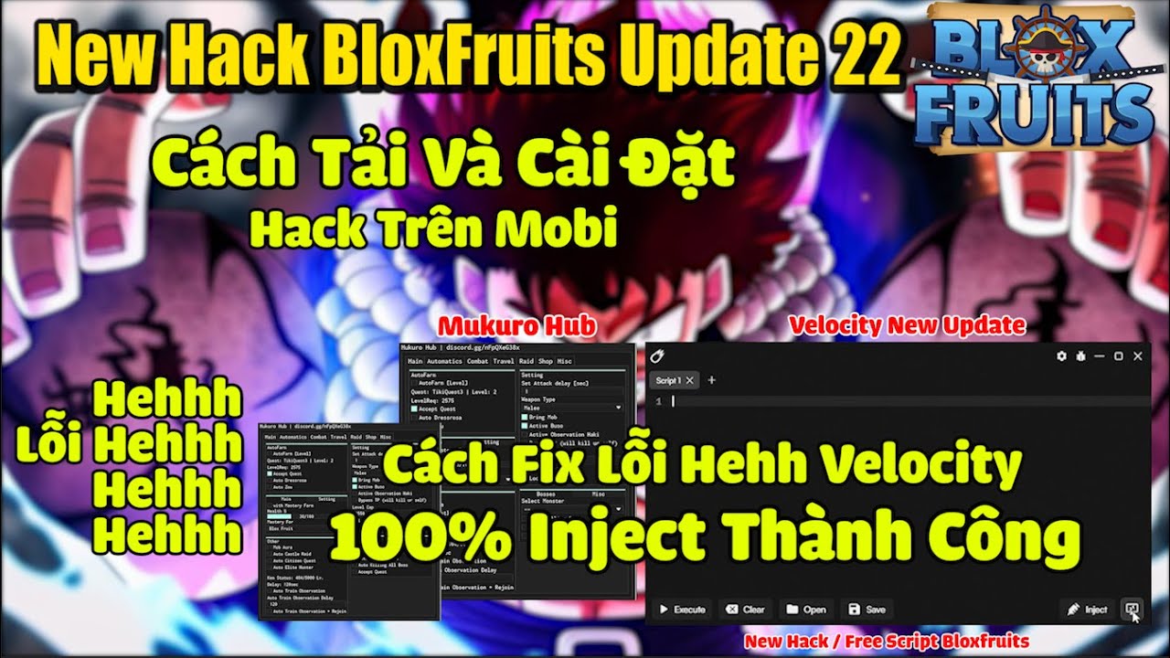 B.l.o.x Fruit New Hack Velocity Trên Pc Mới Nhất ( Mukuro V2 ) [Auto ...