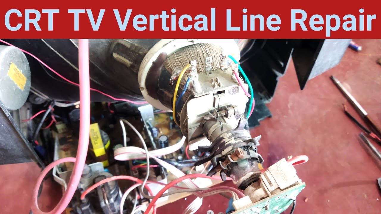 CRT TV में Vertical Line की समस्या कैसे ठीक करें | CRT TV Vertical Line ...