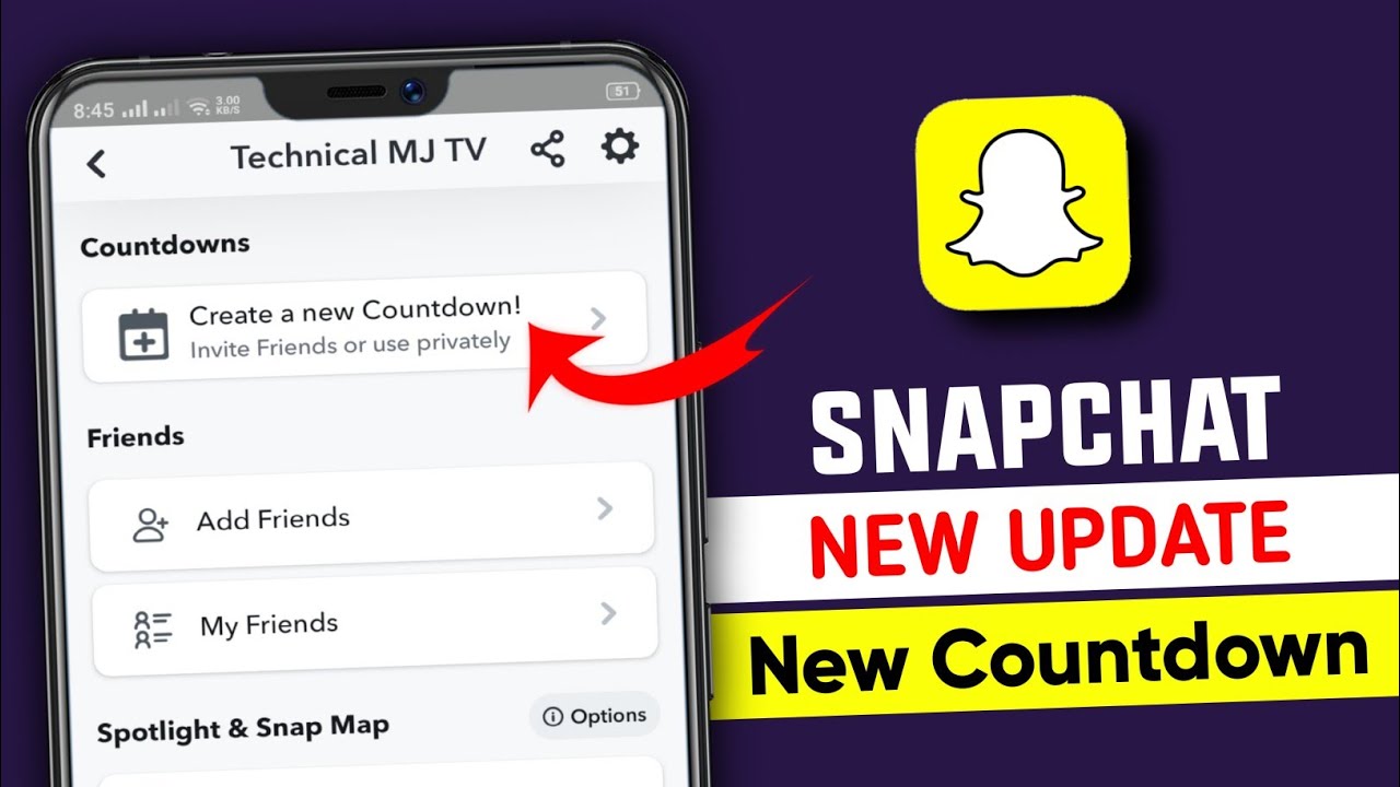 Snapchat countdowns new update || Snapchat create a new countdown ...
