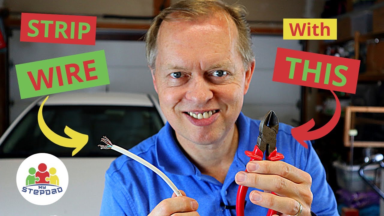 Strip Wire with a Pair of Diagonal Cutters - YouTube