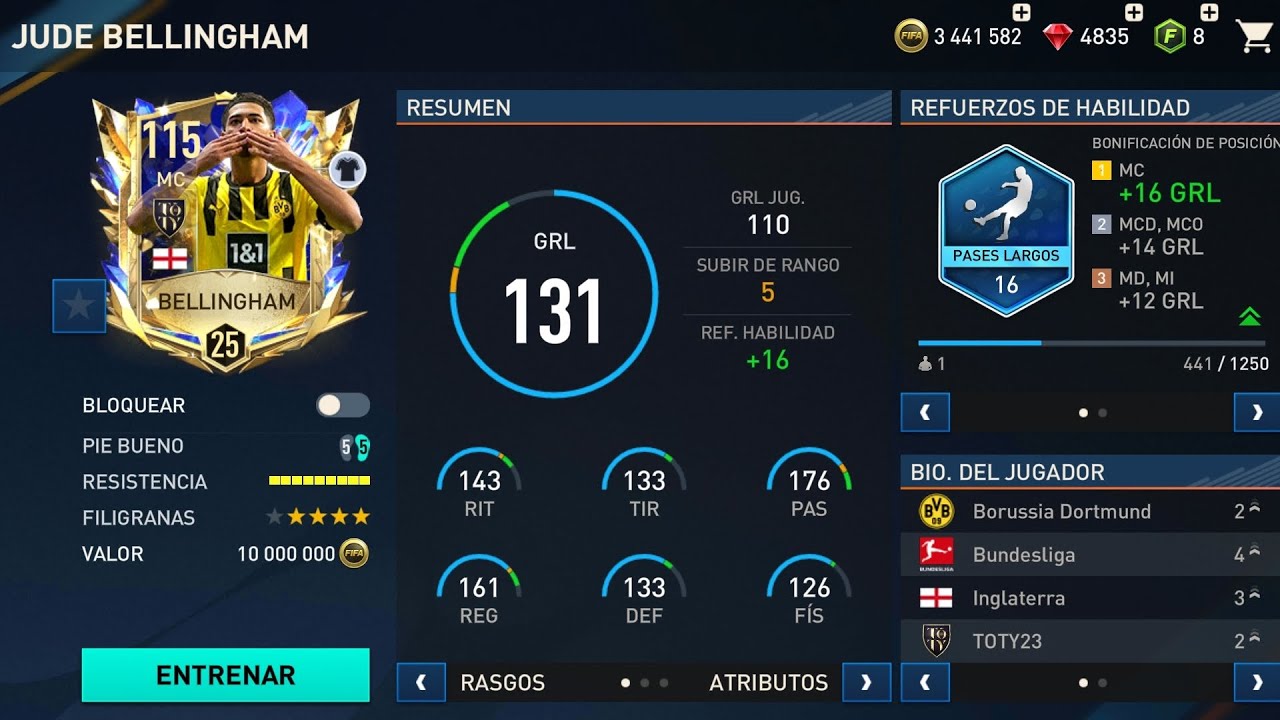 JUDE BELLINGHAM POR MENOS DE 10 MILLONES ,BAJON DE MERCADO FIFA MOBILE ...