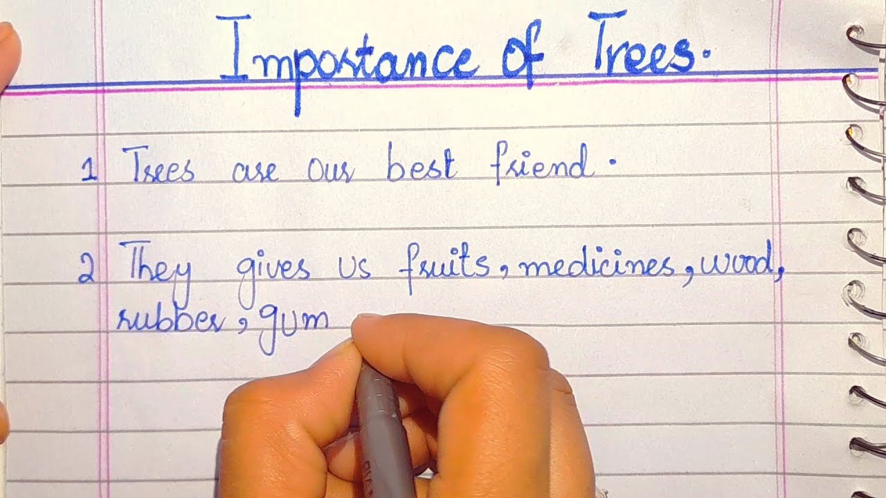 Importance of trees essay in English | 10 lines on trees in English ...