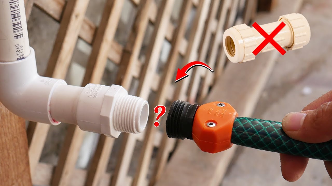 ¡Como unir una manguera a un tubo sin comprar un adaptador! - YouTube