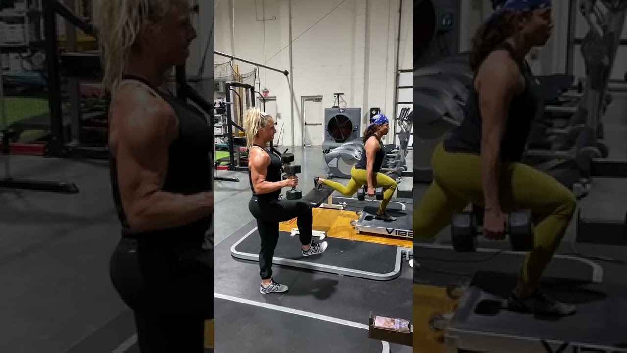 Female BODYBUILDING without STEROIDS!! Biceps Curls and Bulgarian ...