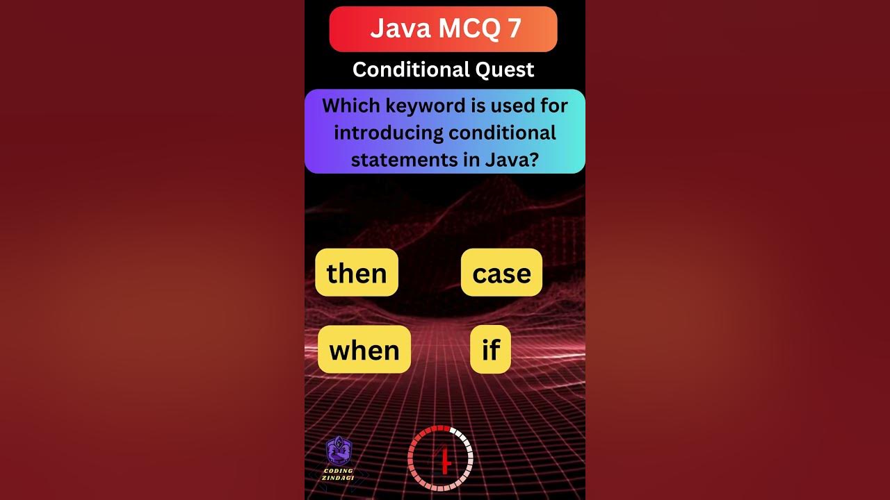 7 Java Mcq Conditionalstatement If Else Youtube
