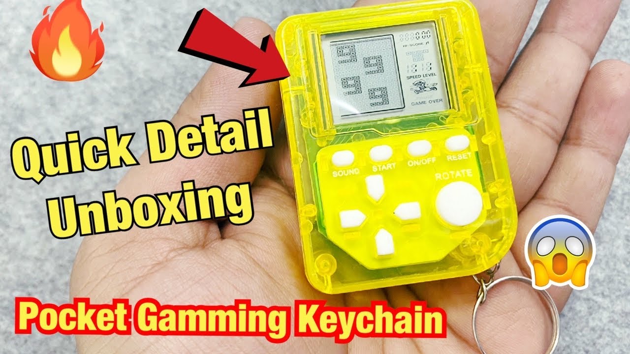 Super Mini Tetris Console Key Chain | Unboxing ⚡️Game Box Mini video ...